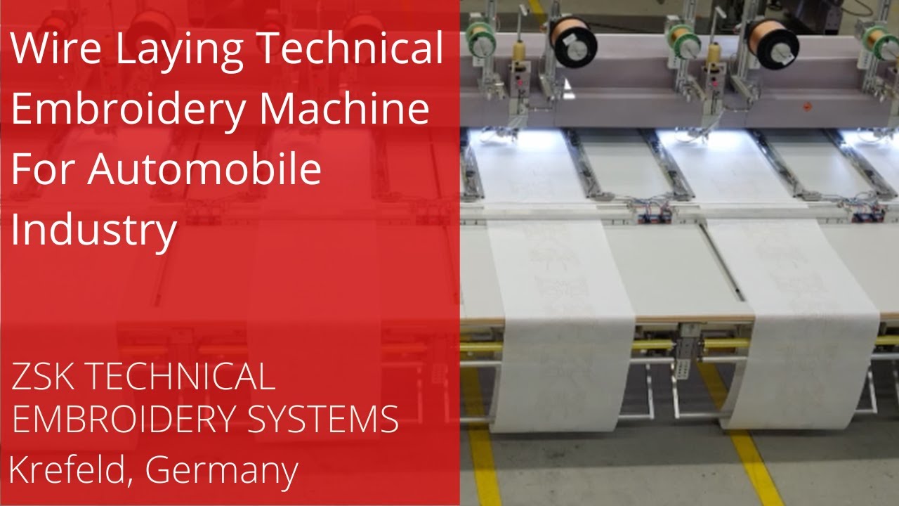 ZSK Technical Embroidery Systems: Revolutionizing Smart Textile Produc ...
