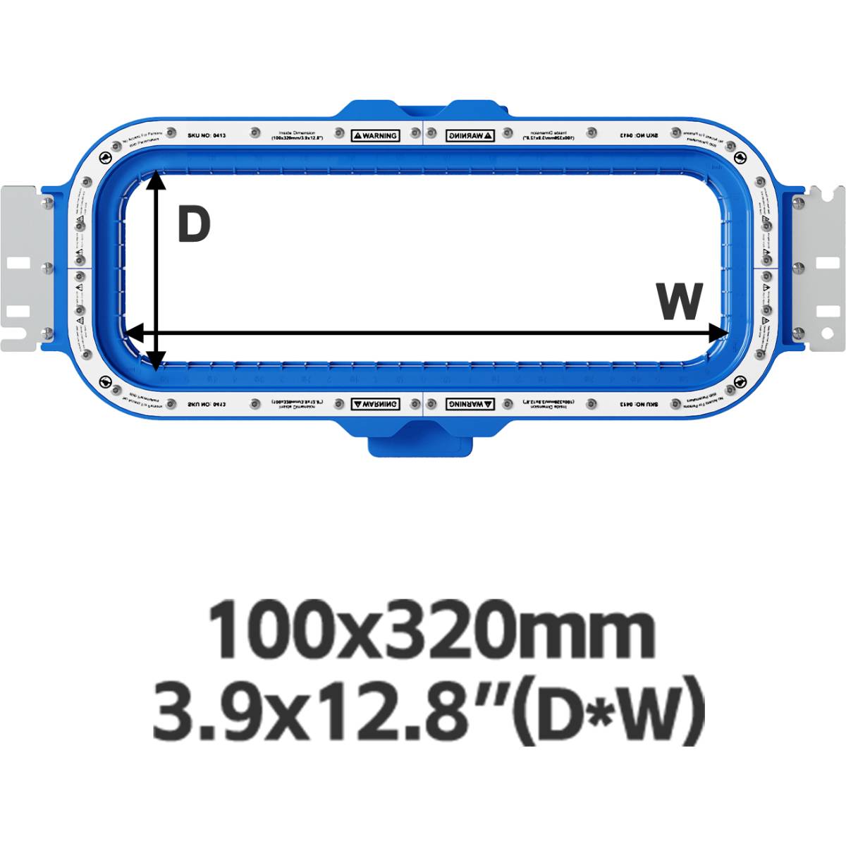 Sewtalent Magnetic Hoop 3.9″ × 12.8″ (100 × 320 mm) for FUJA Embroidery ...