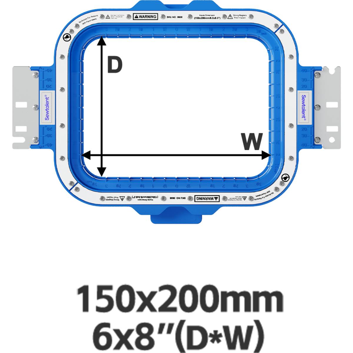 Sewtalent Magnetic Hoop 6″×8″ (150×200 mm) for DTF Embroidery Machines ...