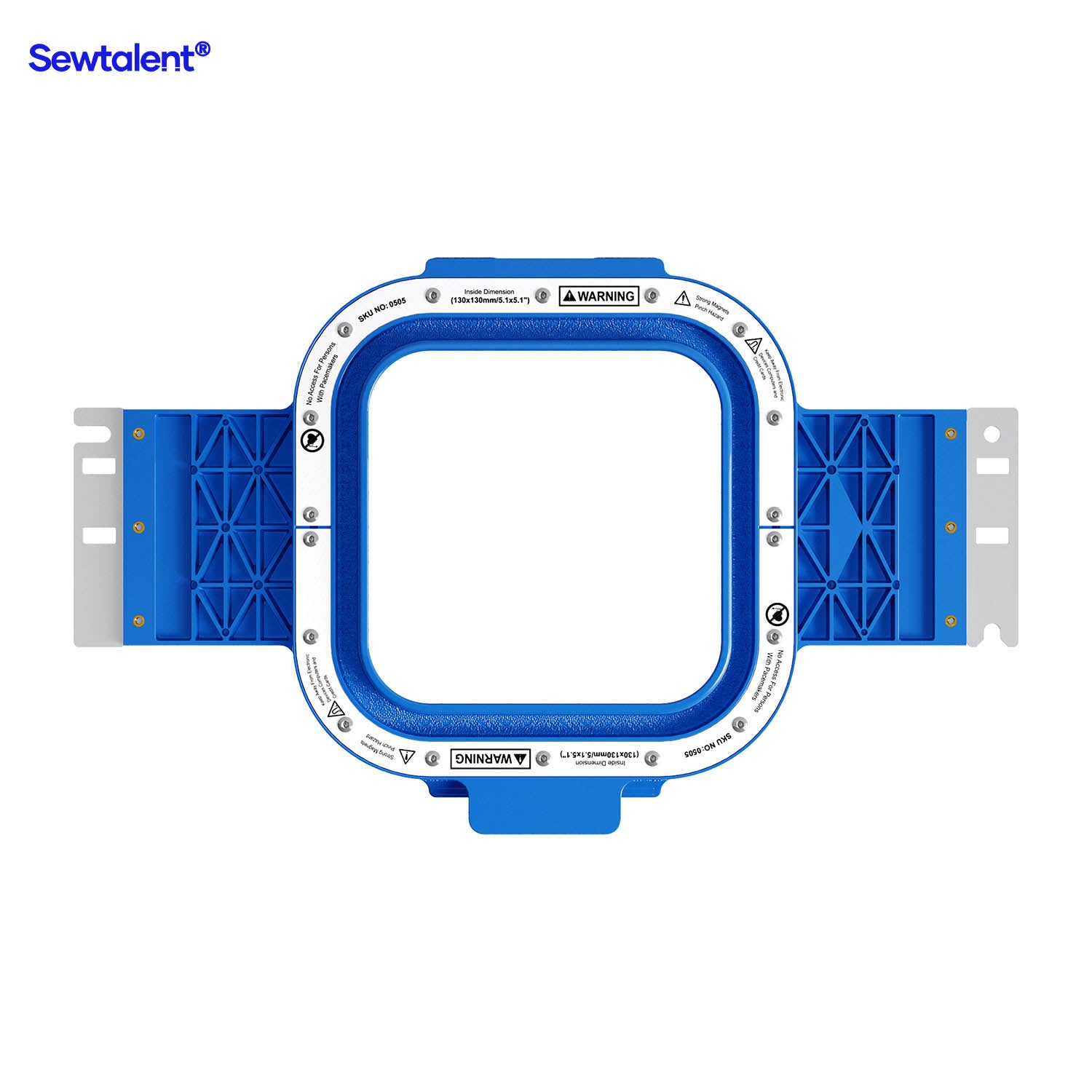 Sewtalent Magnetic Embroidery Hoops 5.1″ × 5.1″ (130 × 130 mm) for ...