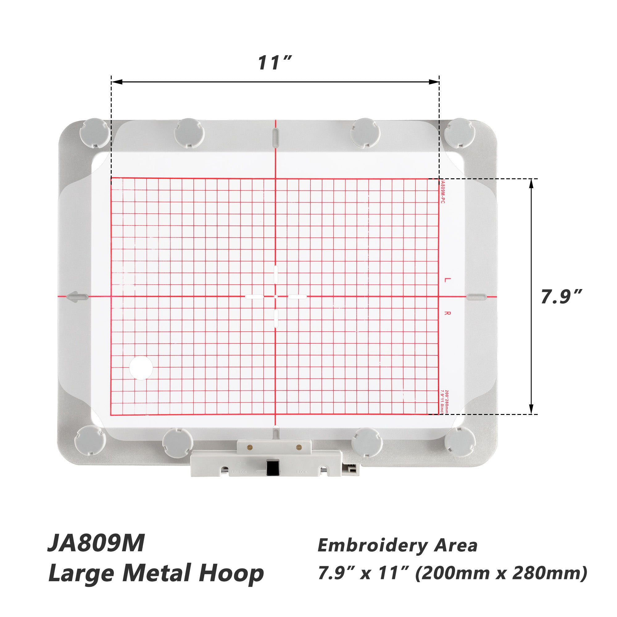 Magnetic Hoop for Janome MC 500E 450E 550E Embroidery Machine ...