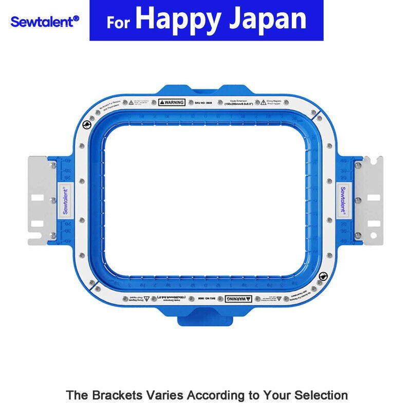 Sewtalent 6″ × 8″ (150 × 200 mm) Magnetic Embroidery Hoop for Happy ...