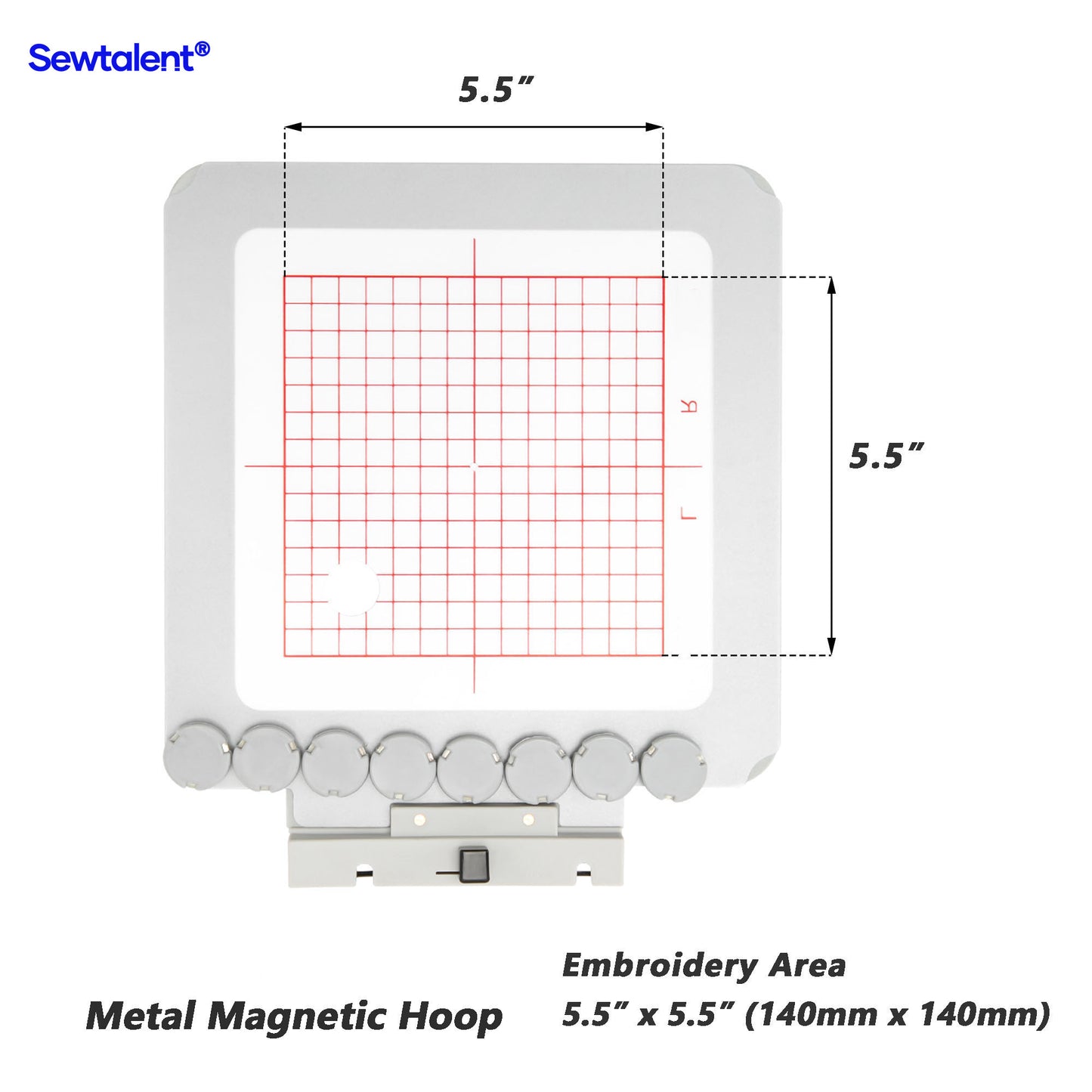 Sewtalent Magnetic Embroidery Hoops for Poolin EOC05 & EOC06 Machines ...
