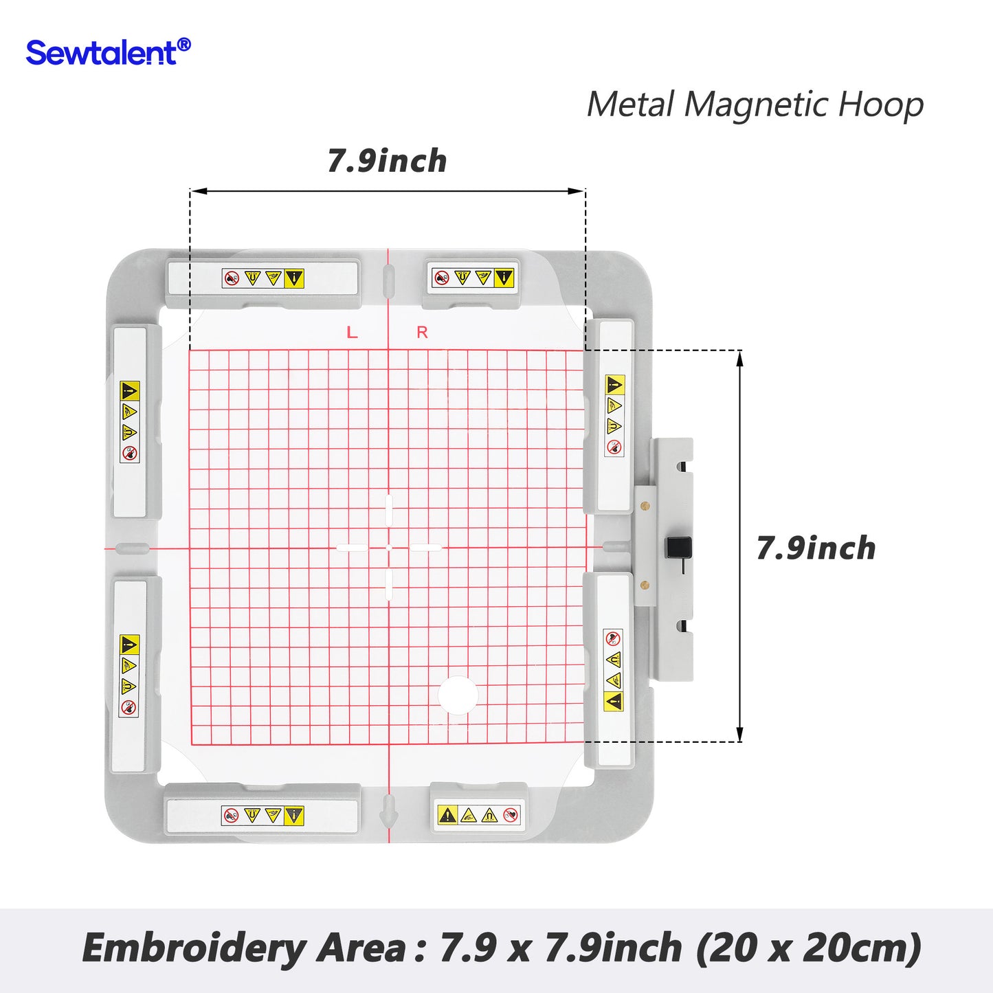 Sewtalent Magnetic Embroidery Hoops for Poolin EOC05 & EOC06 Machines ...