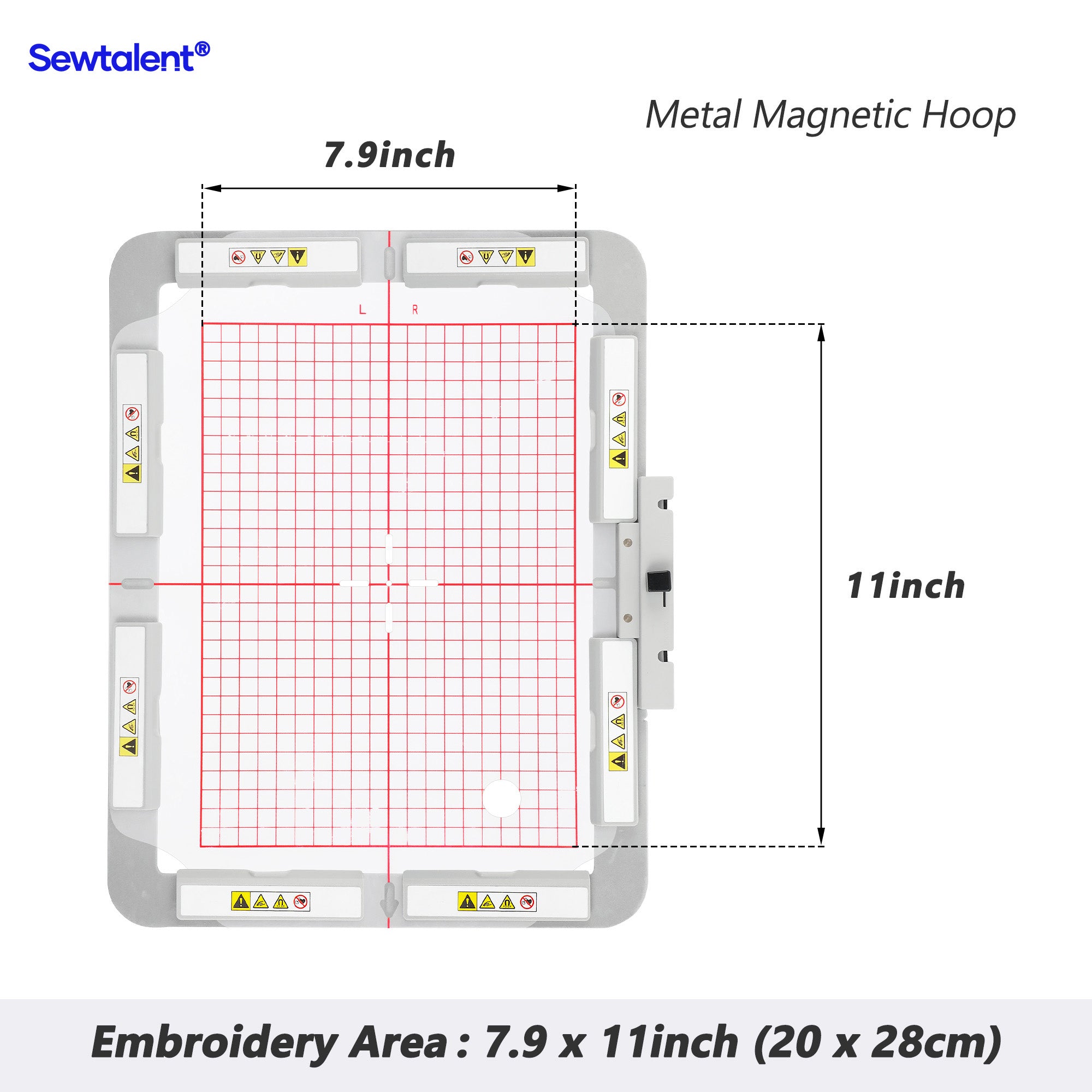 Sewtalent Magnetic Embroidery Hoops for Poolin EOC05 & EOC06 Machines ...