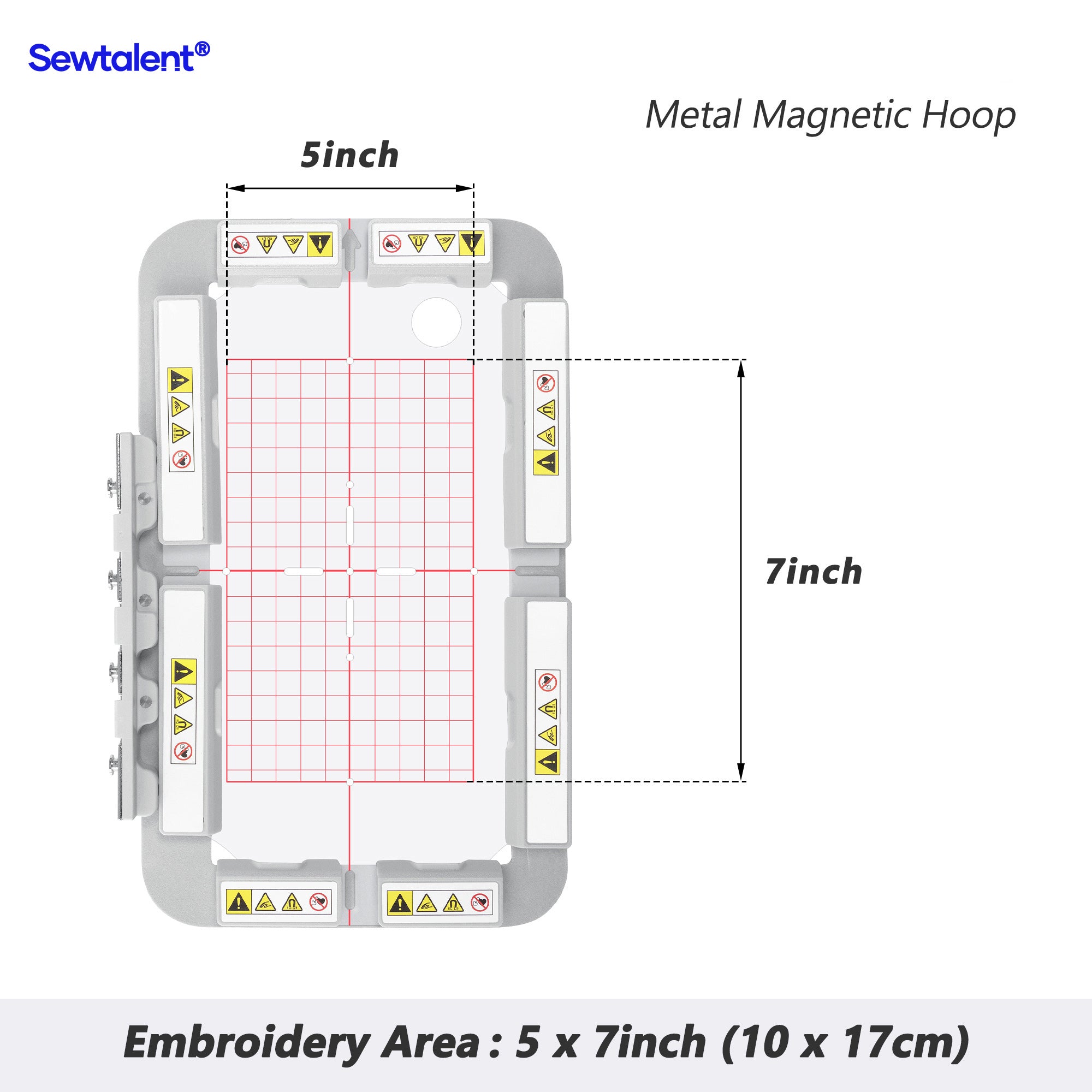 Sewtalent Magnetic Embroidery Hoops for Poolin EOC05 & EOC06 Machines ...