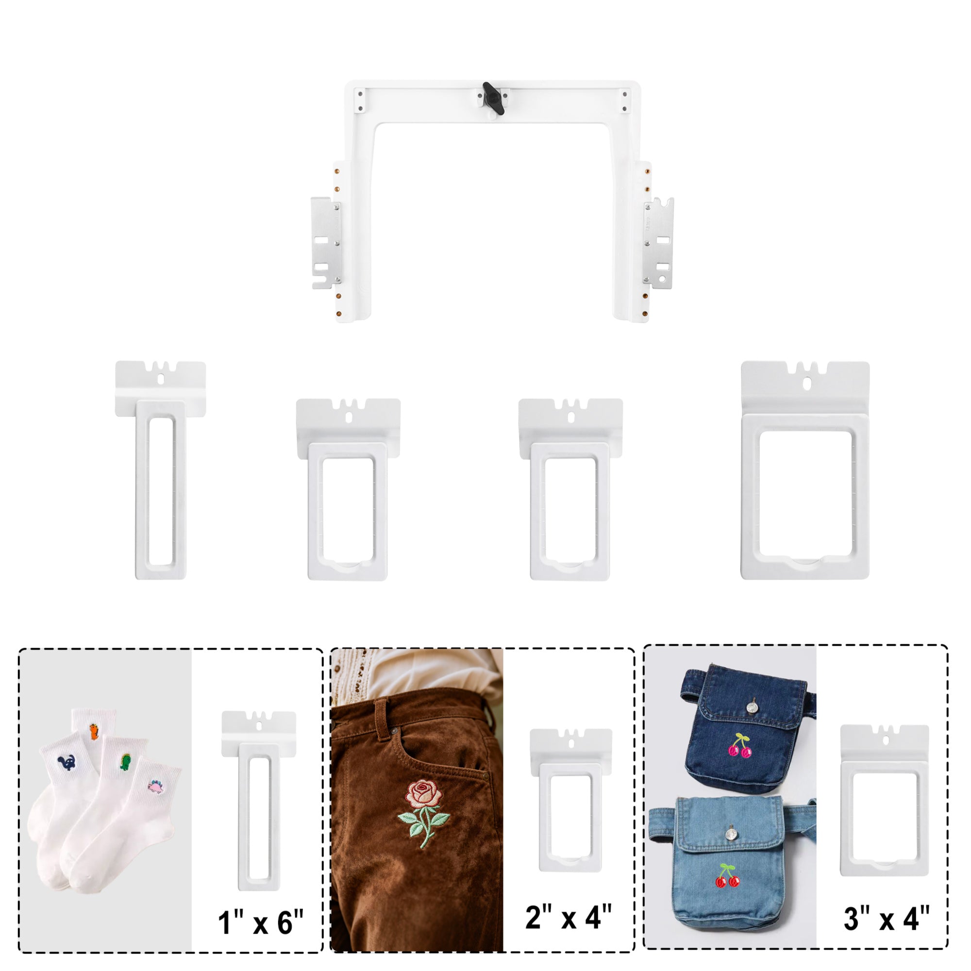 4in1 Magnetic Embroidery Hoops | Sock Hoop, Pocket Hoop for BabyLock E ...