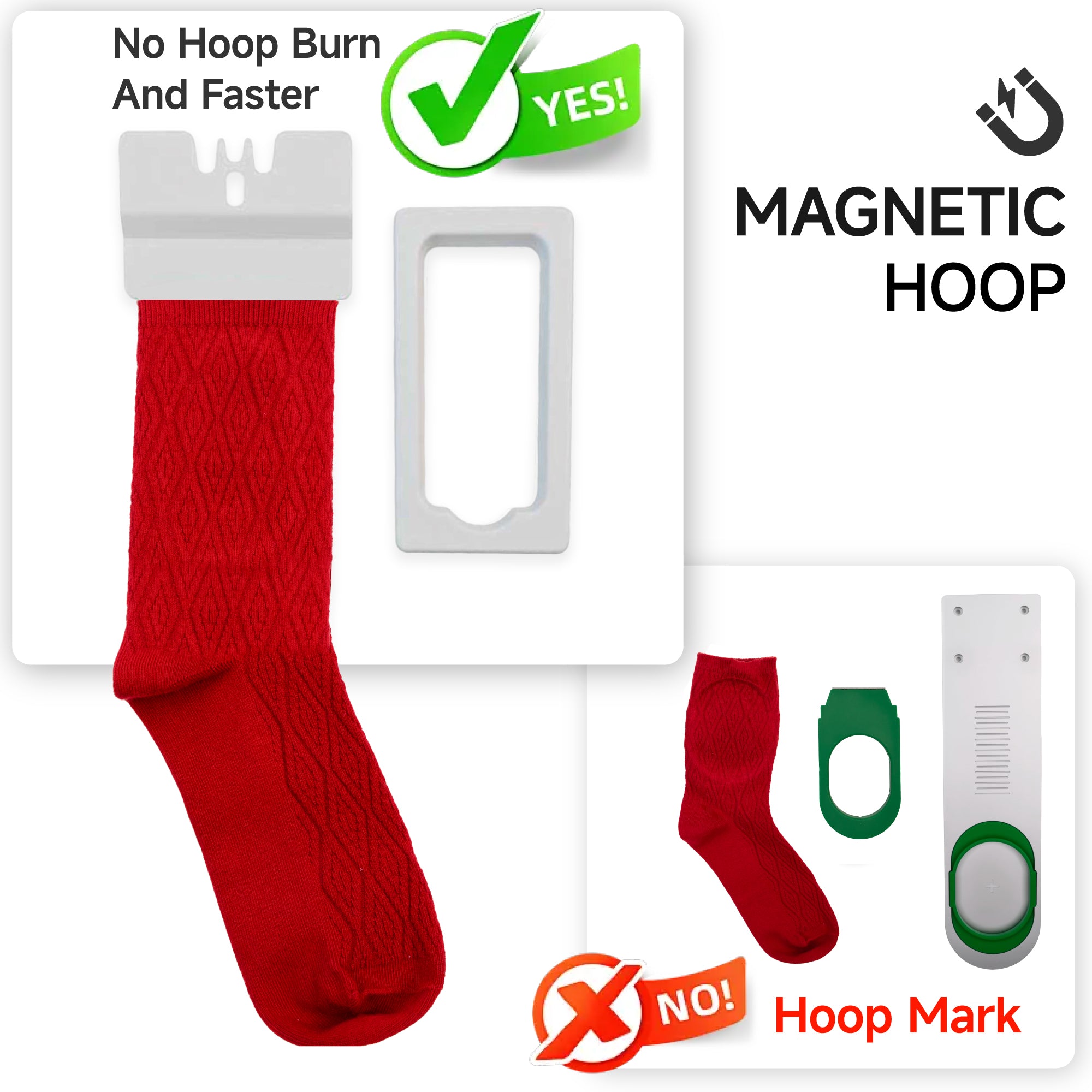 4in1 Magnetic Embroidery Hoops | Sock Hoop, Pocket Hoop for HappyJapan ...