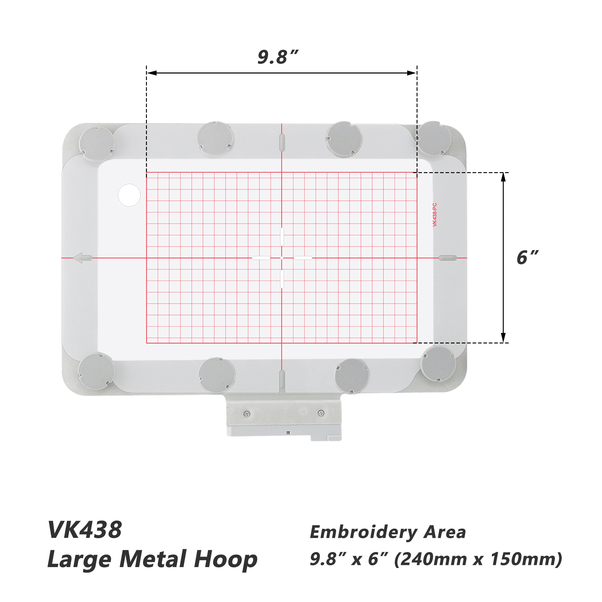 Sewtalent Magnetic Hoop for Husqvarna Viking Ruby Royale & Pfaff ...